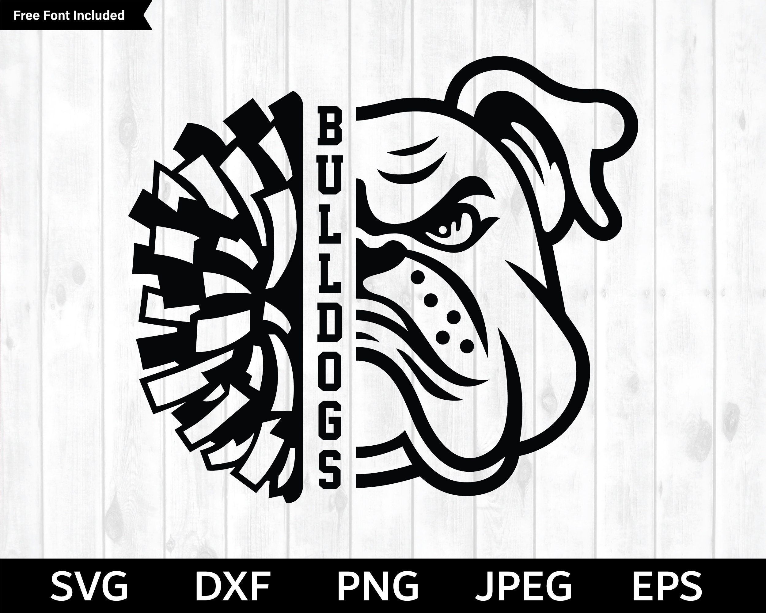 Bulldogs Cheer SVG Cheer SVG Cheer Cut File Cheer - Etsy
