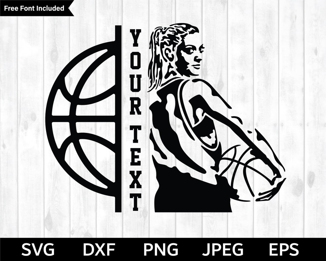 Girls Basketball SVG, Basketball SVG, Basketball Name Frame SVG ...