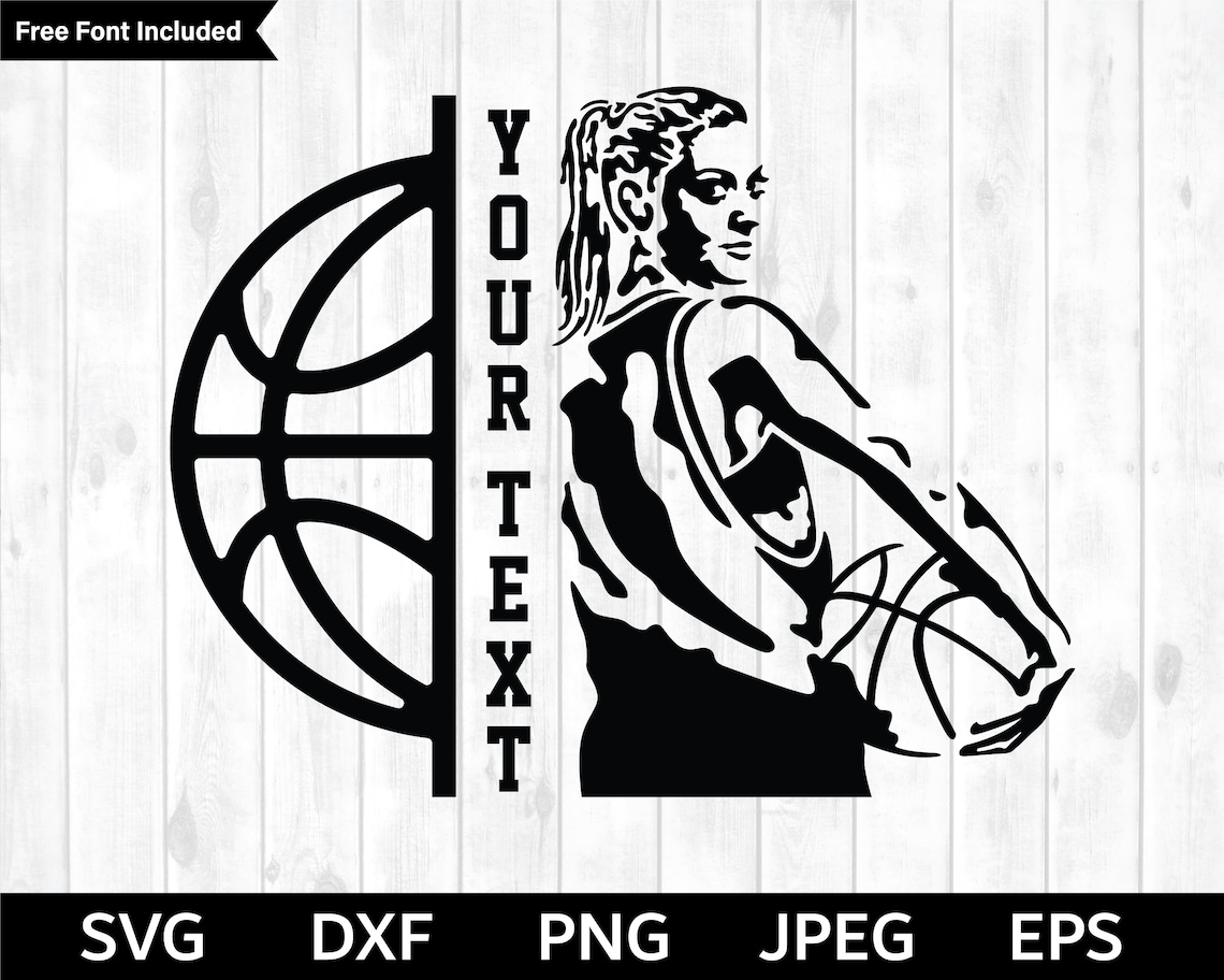 Girls Basketball SVG Basketball SVG Basketball Name Frame - Etsy