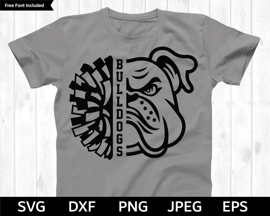 Bulldogs Cheer SVG, Cheer SVG, Cheer Cut File, Cheer Silhouette ...