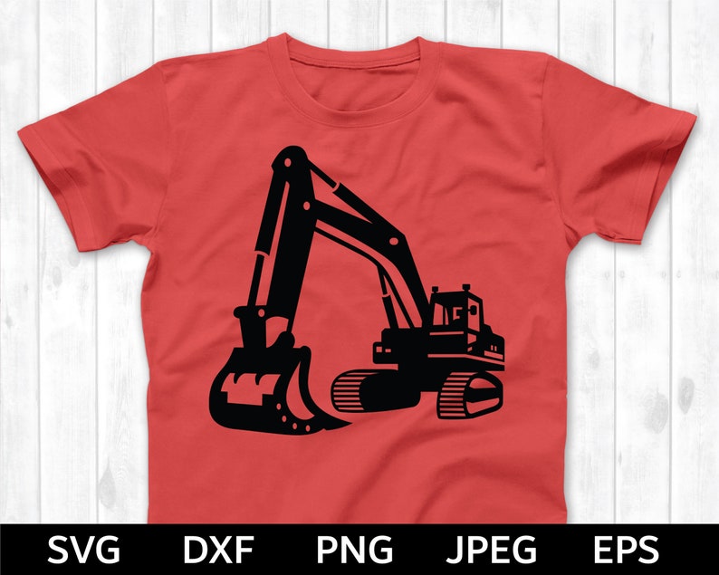Excavator SVG Construction SVG Excavator Cut File - Etsy