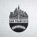 San Francisco Baseball Skyline SVG, San Francisco Baseball Png, San ...