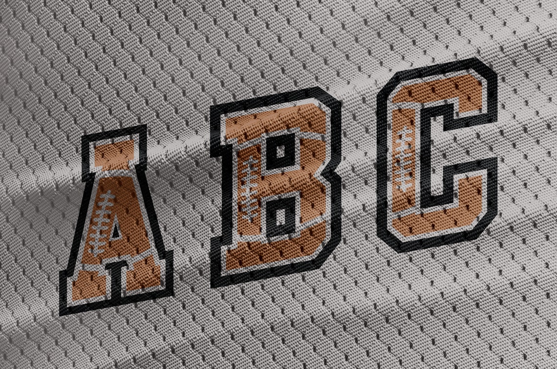 Football Font SVG, Football Lettering SVG, Sports Font SVG, Football ...