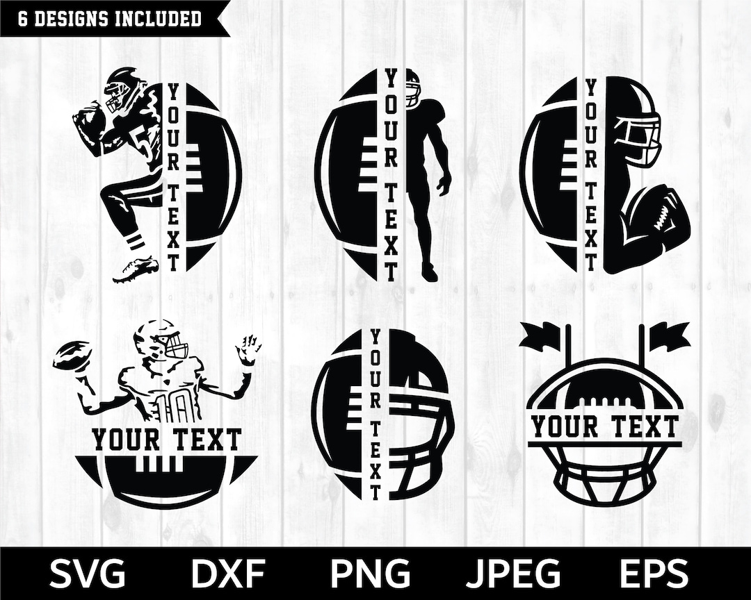 Football SVG Bundle, Football Cut File, Football Silhouette & Cricut ...