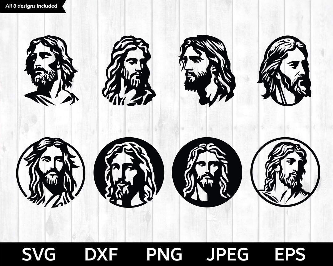 Jesus Svg Bundle, Jesus Face Svg, Faith Svg, Easter Svg, Christian ...
