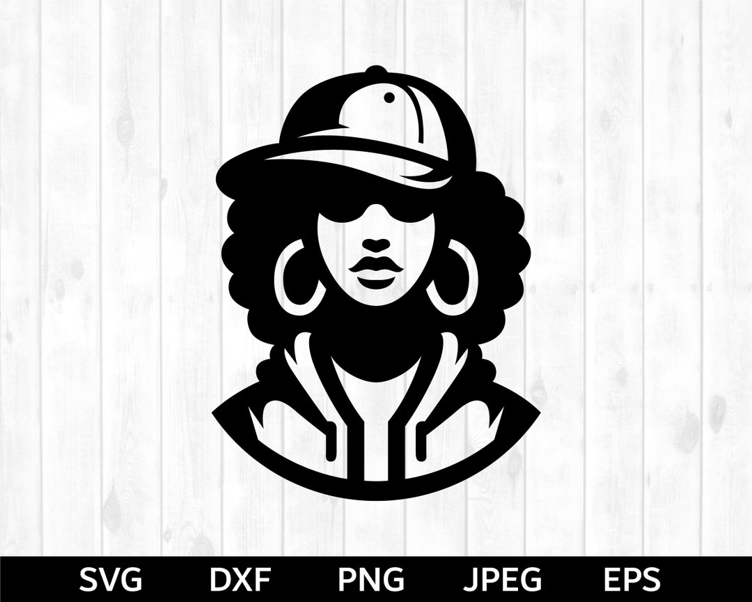 Hip-hop Girl SVG, Hip-hop Girl Png, Hip-hop Girl Silhouette & Cricut ...
