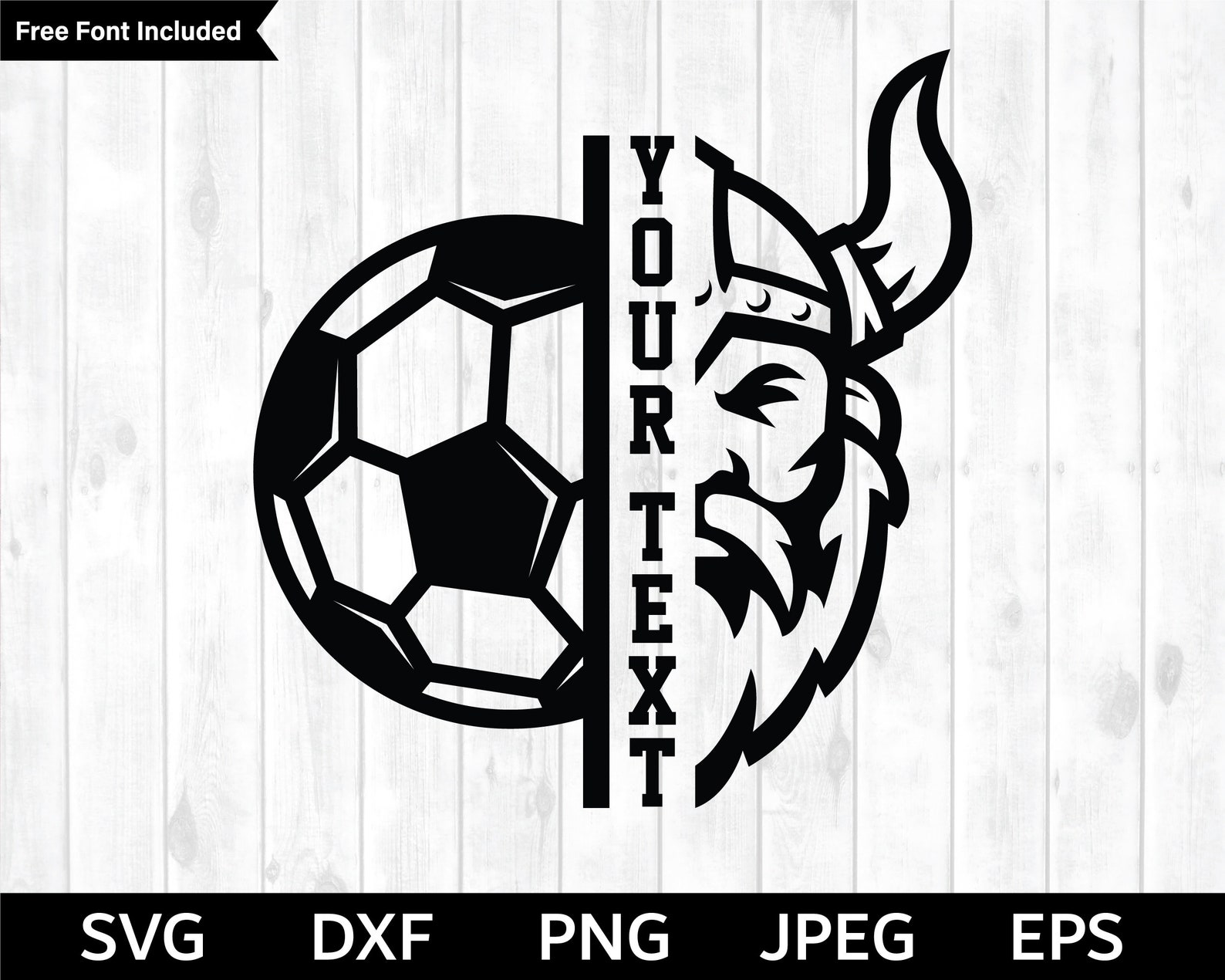 Soccer SVG Vikings SVG Soccer Cut File Soccer Silhouette & - Etsy Singapore