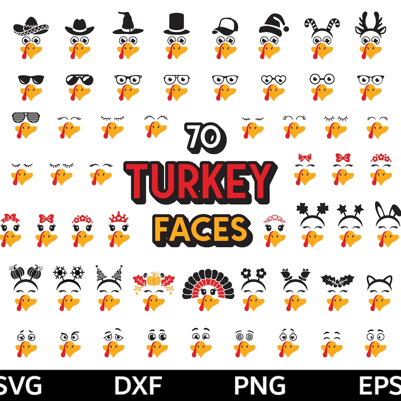 Turkey Svg - Etsy