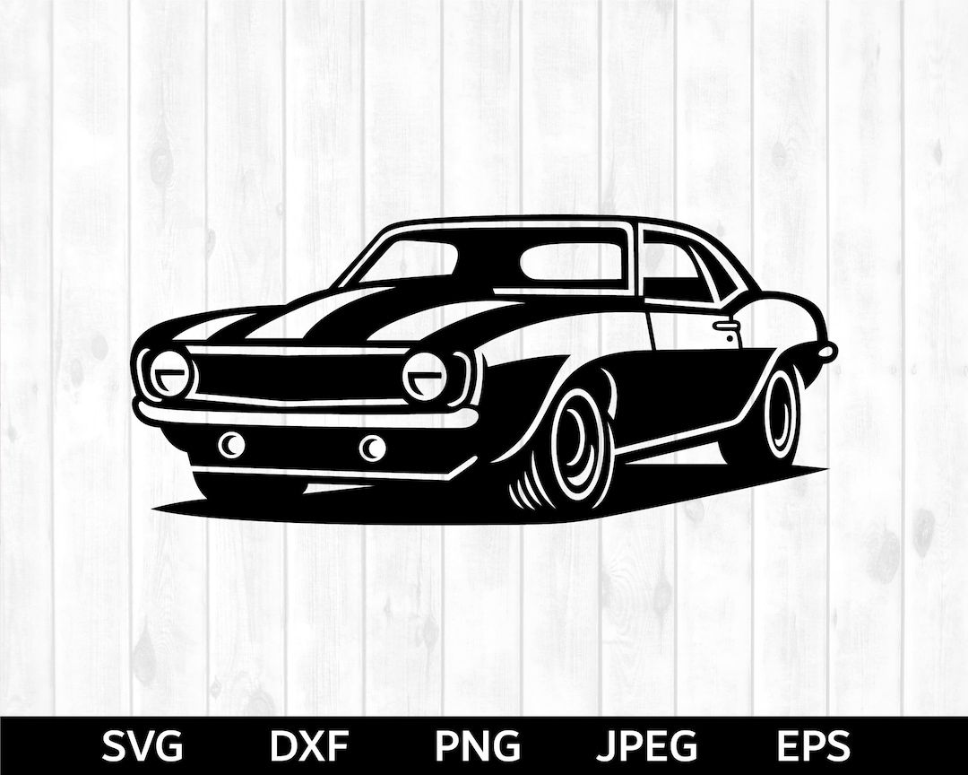 1969 Camaro SVG, Classic Car SVG, 60's Camaro SVG, Camaro Cut File, - Etsy