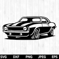 Chevrolet Camaro Z28 1973 SVG/EPS Simple Vector Line Art Outline ...