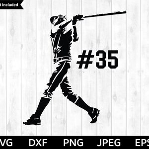 Baseball SVG, Baseball Player SVG, Baseball Cricut File, Baseball Cut ...