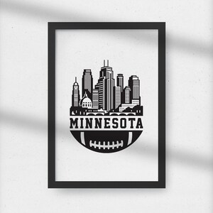 Minnesota Football Skyline SVG, Minnesota Football Png, Minnesota ...