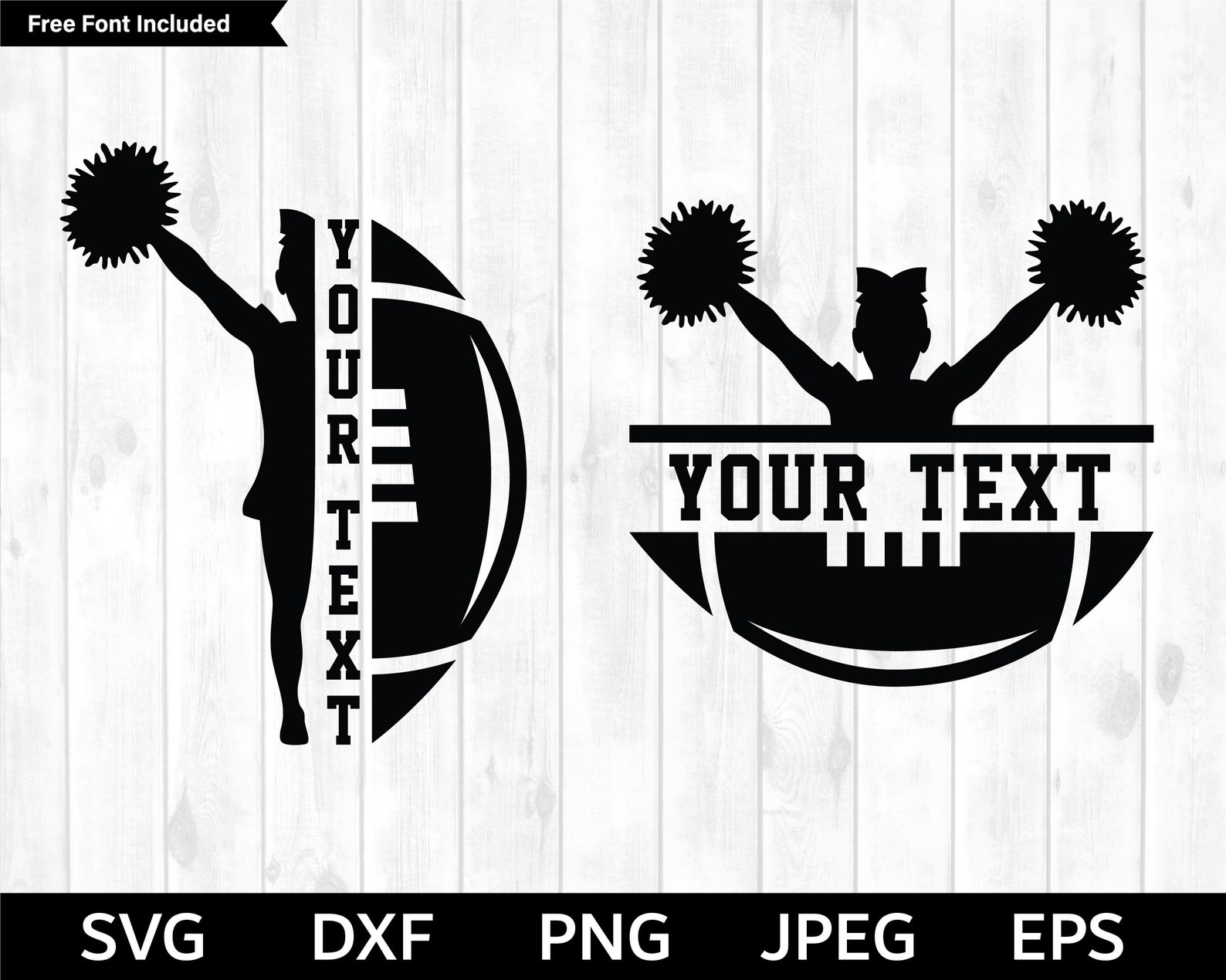 Cheer SVG, Cheerleading Split SVG, Cheerleading Silhouette & Cricut Cut ...