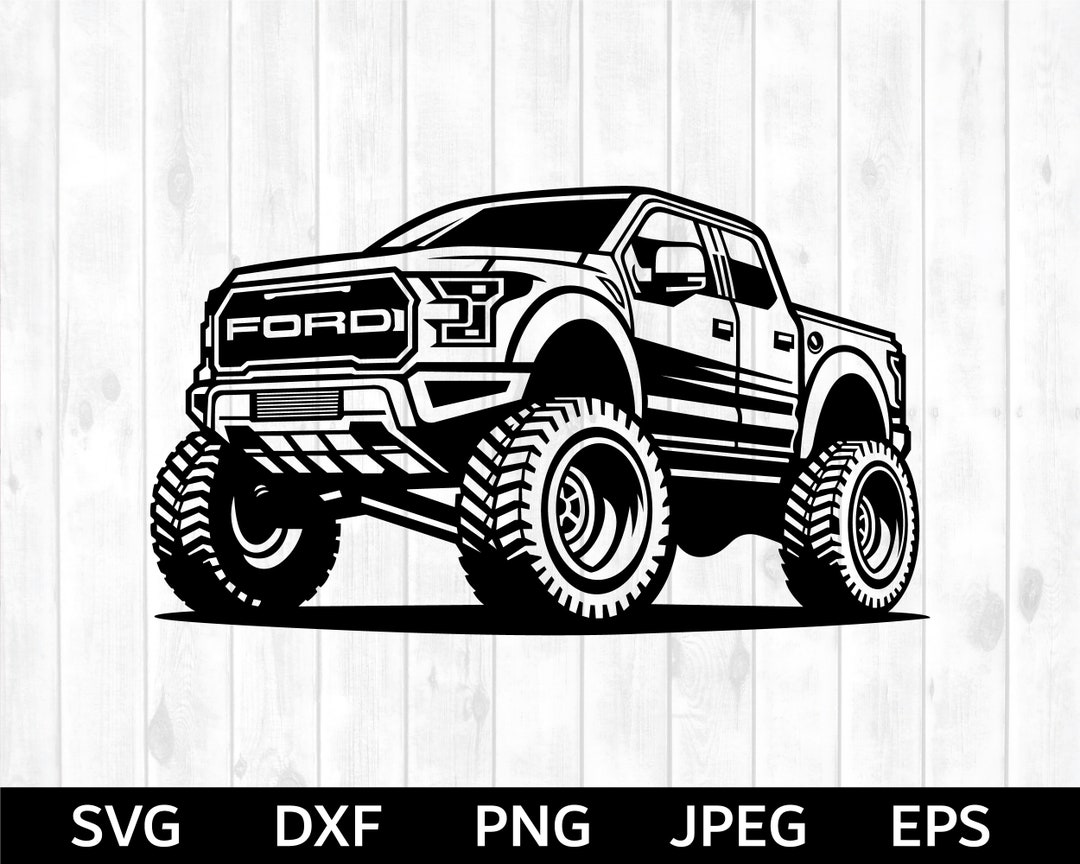 Ford Raptor SVG, Ford Raptor Png, Ford Raptor Silhouette & Cricut Cut ...