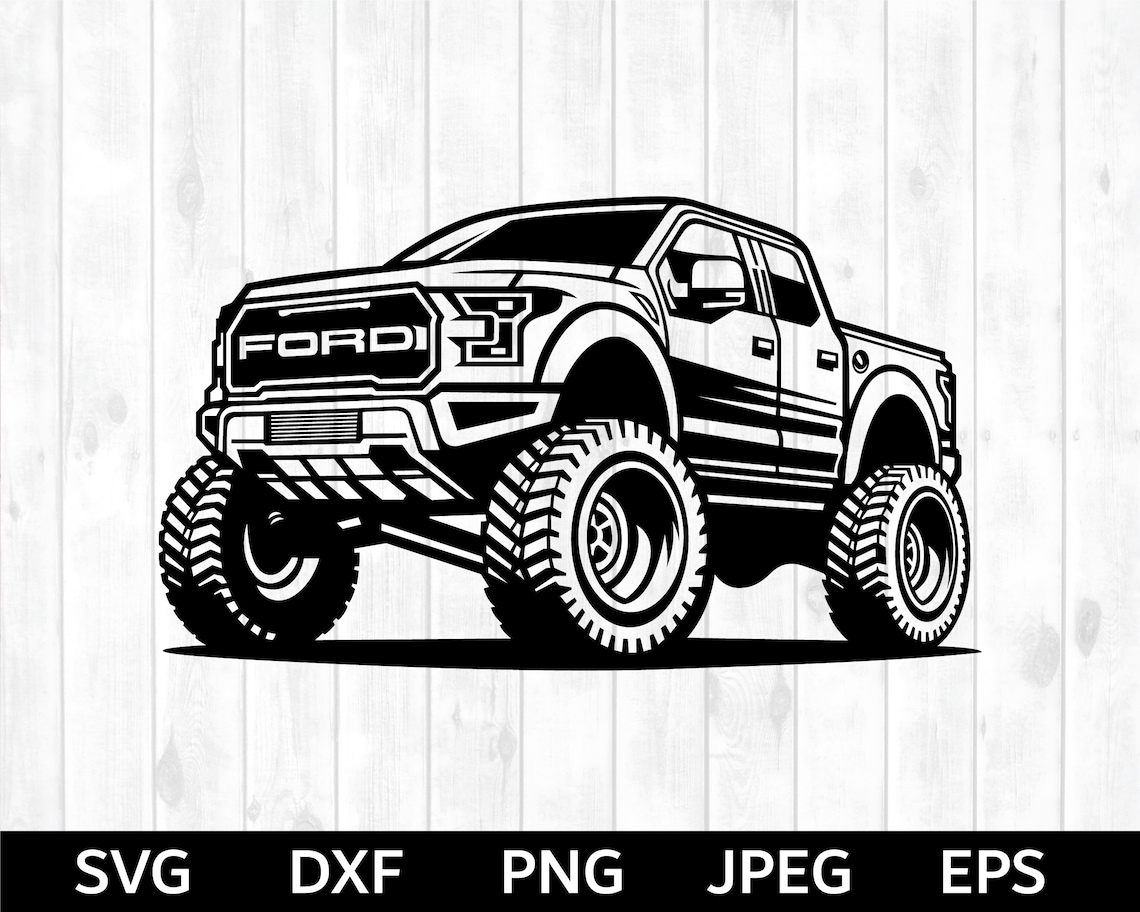Ford Raptor SVG, Ford Raptor Png, Ford Raptor Silhouette & Cricut Cut ...