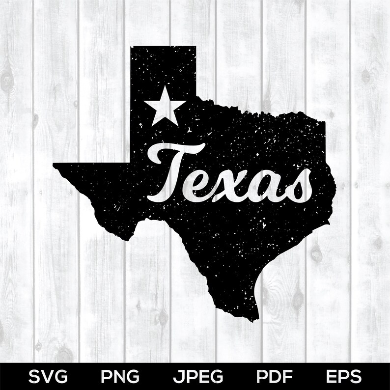 Texas SVG Texas Distressed svg Texas Outline Texas State - Etsy France