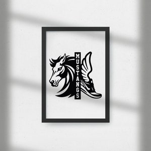 Mustangs Track and Field SVG, Mustangs SVG, Mustangs Cut File, Track ...