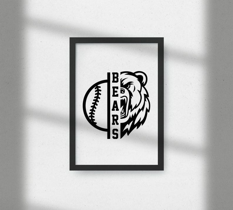 Bears Baseball SVG Baseball SVG Baseball Cut File Baseball - Etsy