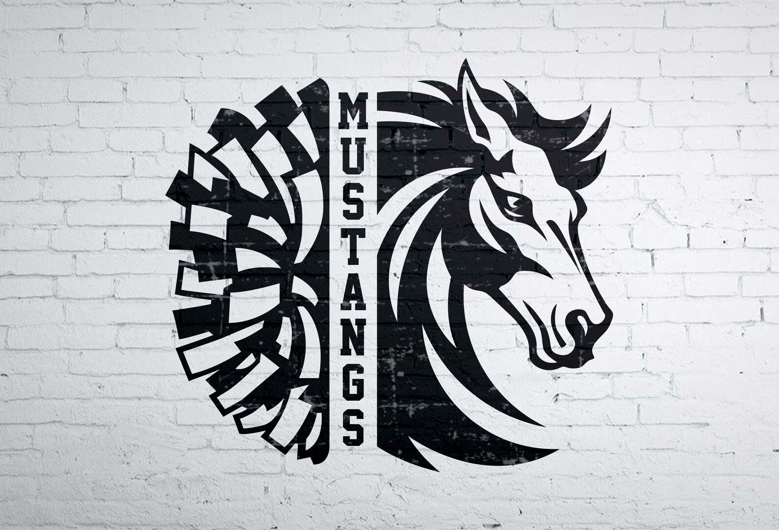 Mustangs Cheer SVG, Cheer SVG, Cheer Cut File, Cheer Silhouette ...
