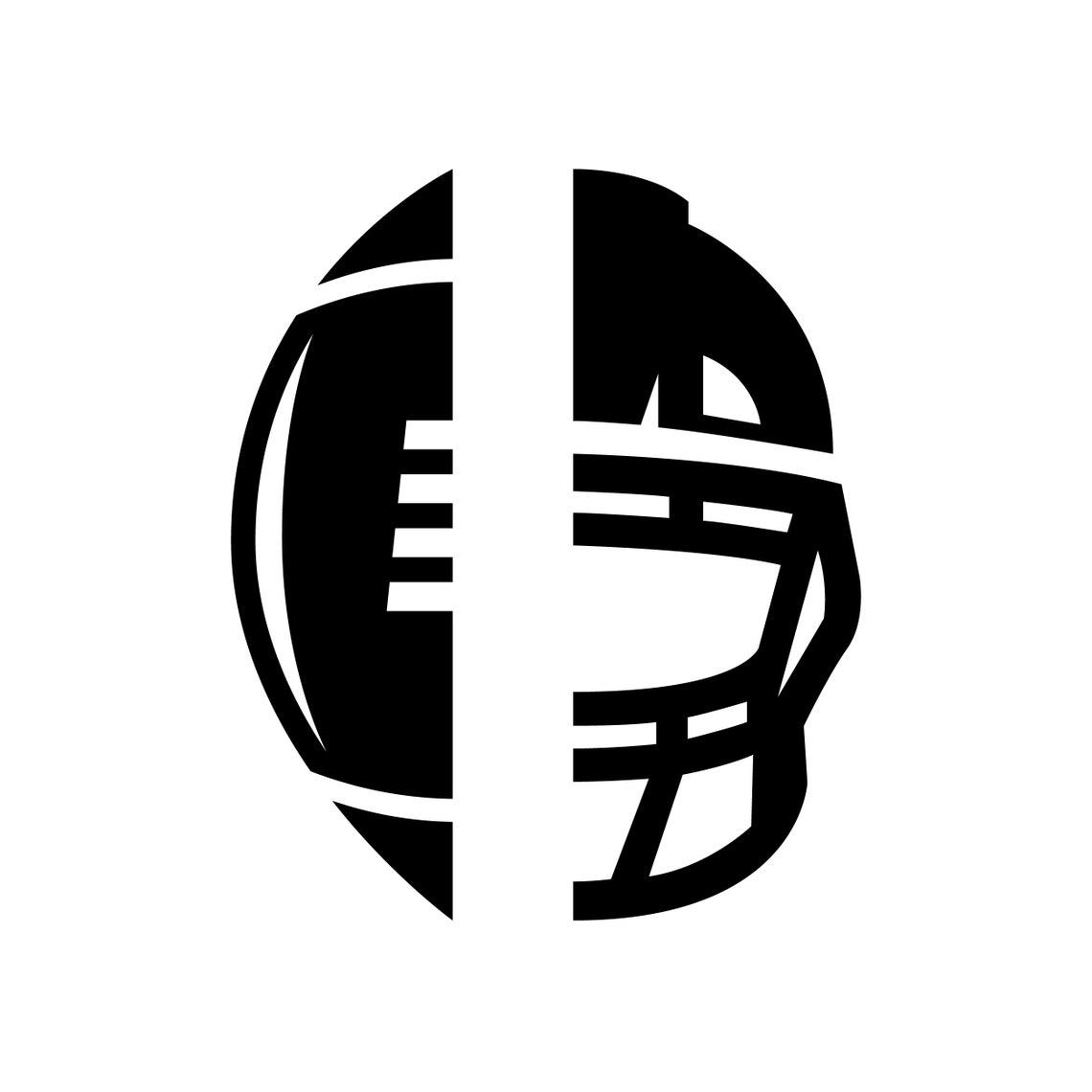 Football SVG Bundle Football Cut File Football Silhouette & - Etsy