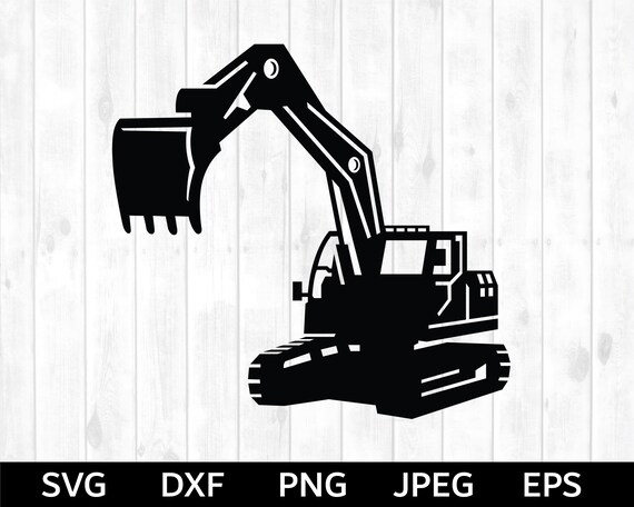 Excavator SVG Construction SVG Excavator Cut File - Etsy