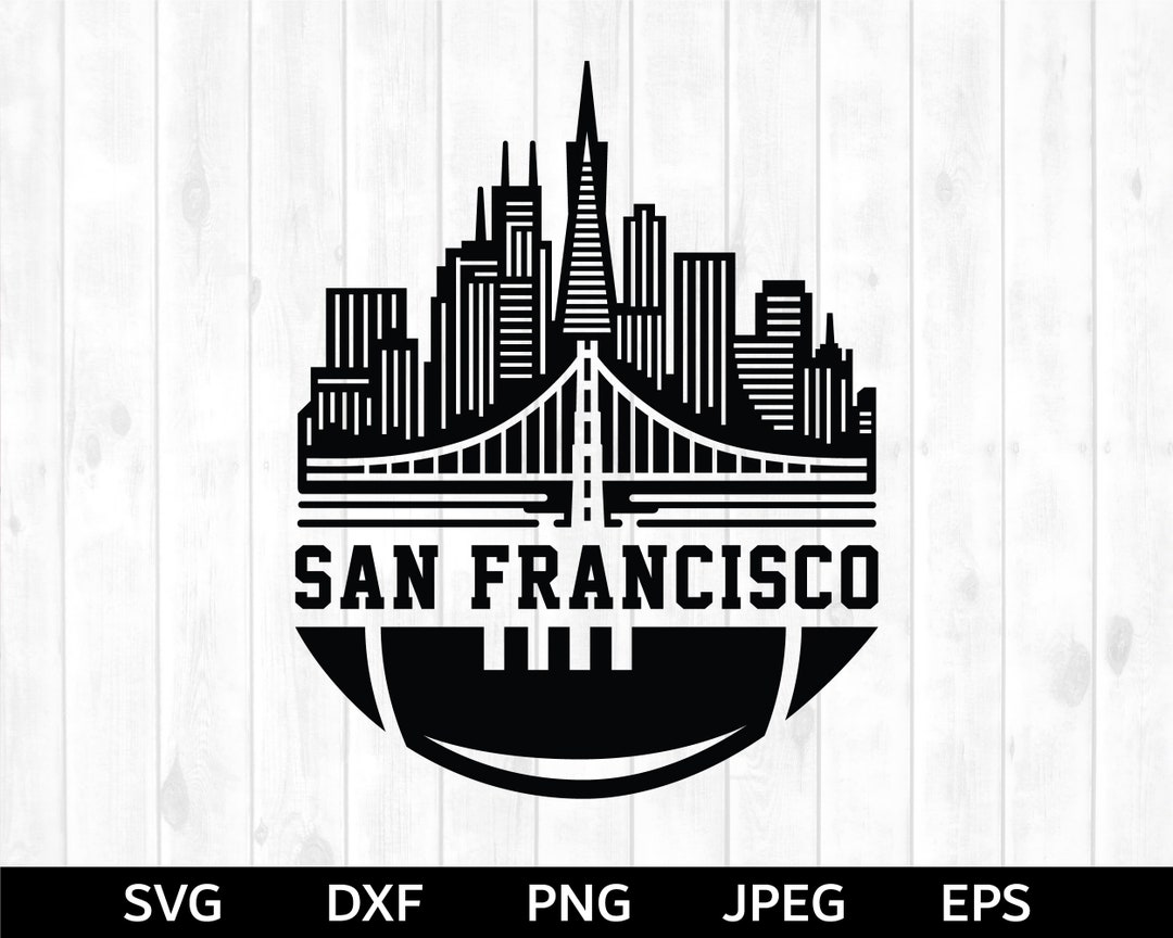 San Francisco Football Skyline SVG, San Francisco Football Png, San ...