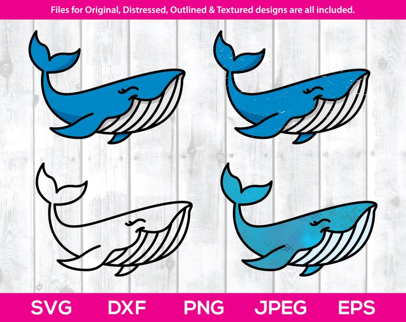 Whale SVG Whale DXF Whale Cut File Whale Cricuit Cut File - Etsy