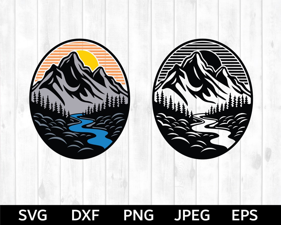 Outdoors Svg, Mountains Svg, Outdoors Svg Files for Cricut, Nature Svg ...