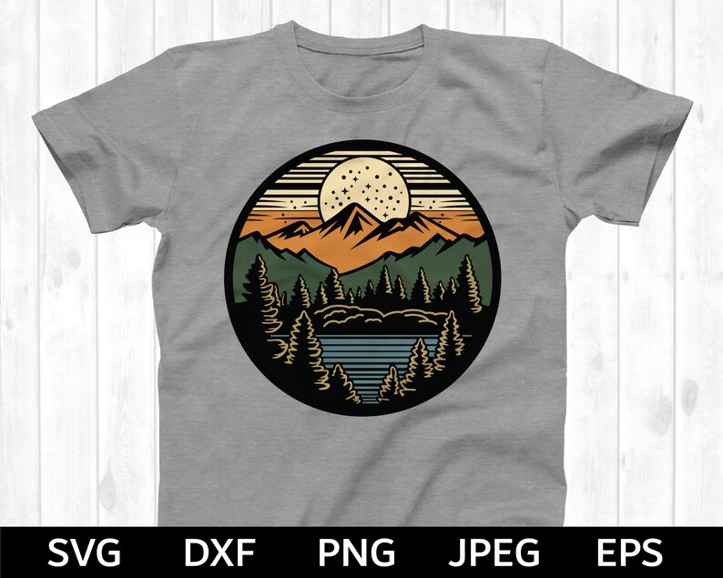 Outdoors Svg, Mountains Svg, Outdoors Svg Files for Cricut, Nature Svg ...