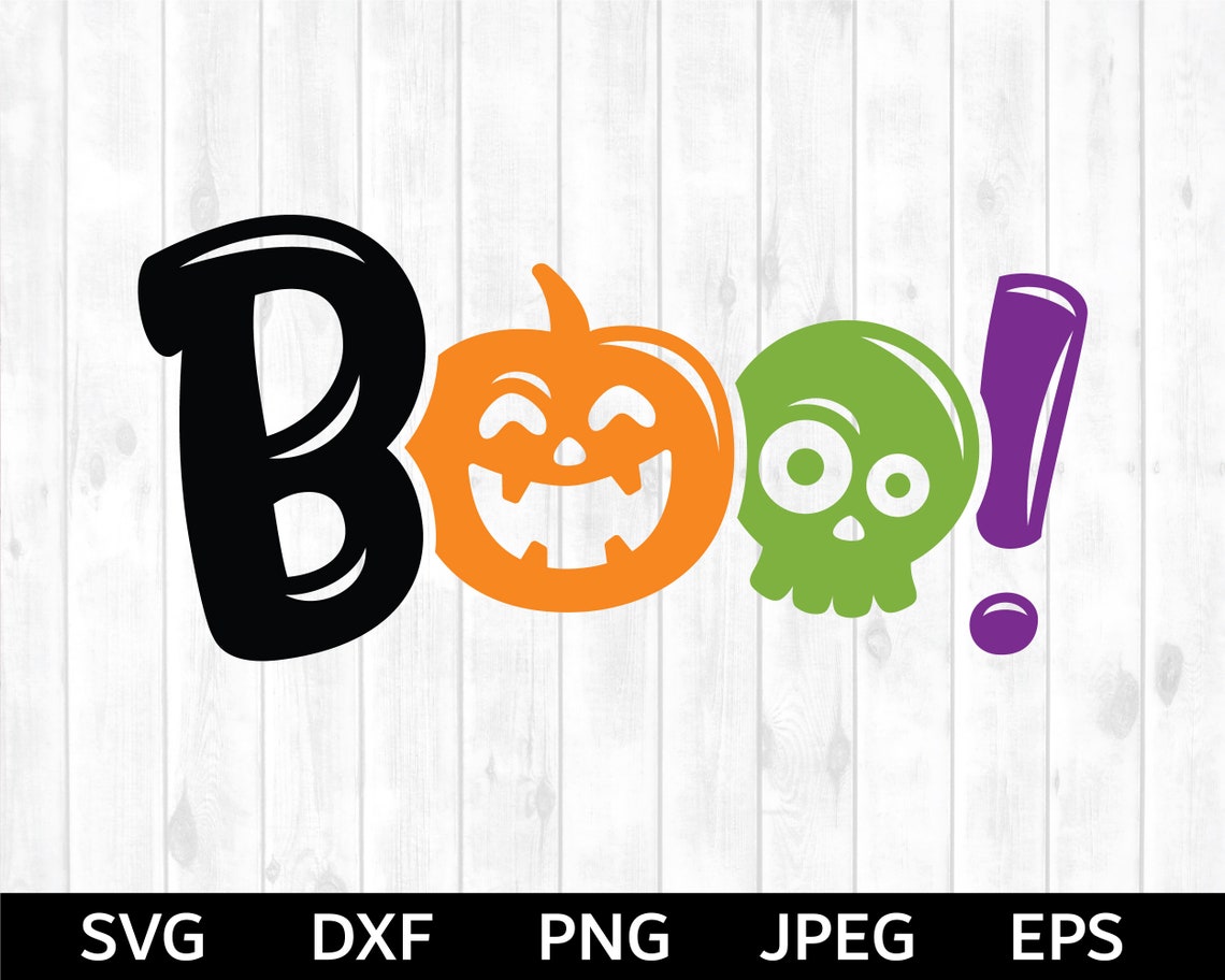 Halloween Boo SVG Halloween SVG Boo SVG Halloween Cut File | Etsy