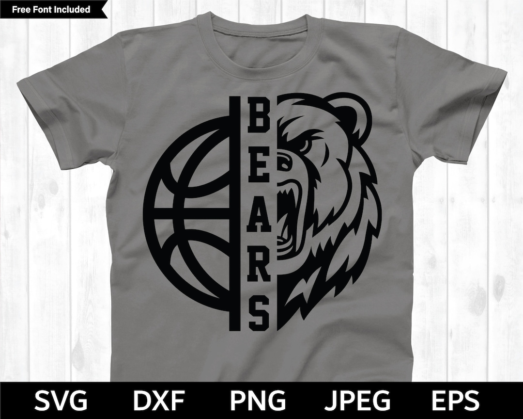 Bears Basketball SVG, Bears SVG, Basketball Cut File, Basketball ...