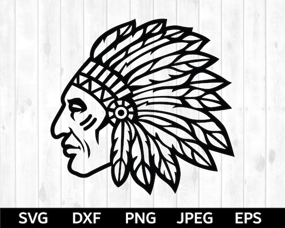 Indian Head Silhouette
