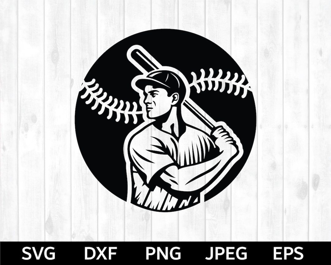 Baseball Player SVG, Baseball SVG, Baseball Team Svg, Baseball Cut File ...