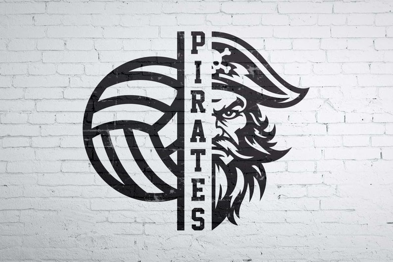 Pirates Volleyball SVG, Pirates SVG, Volleyball Cut File, Volleyball ...
