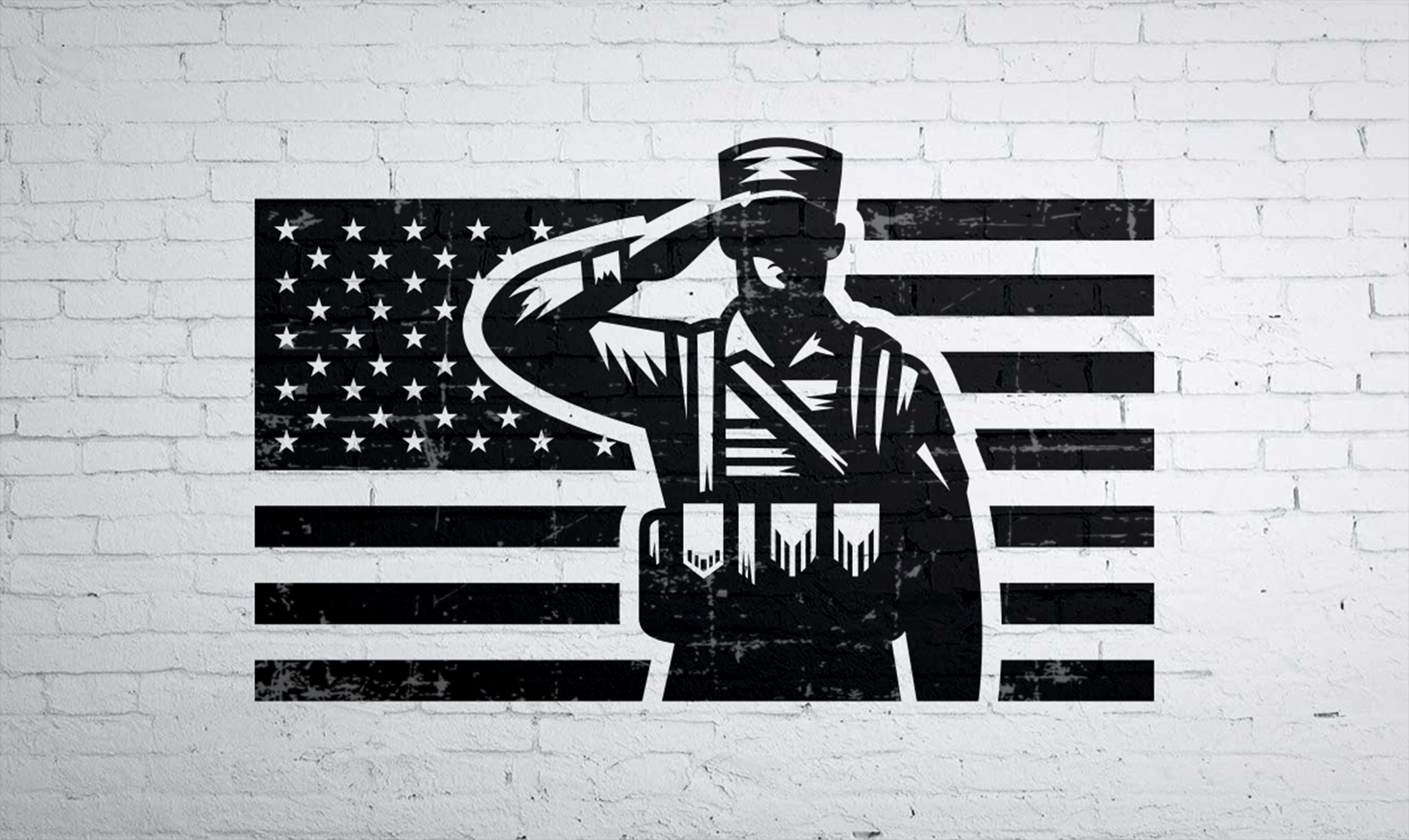 Soldier Saluting Svg, US Military SVG, Soldier Saluting Silhouette ...