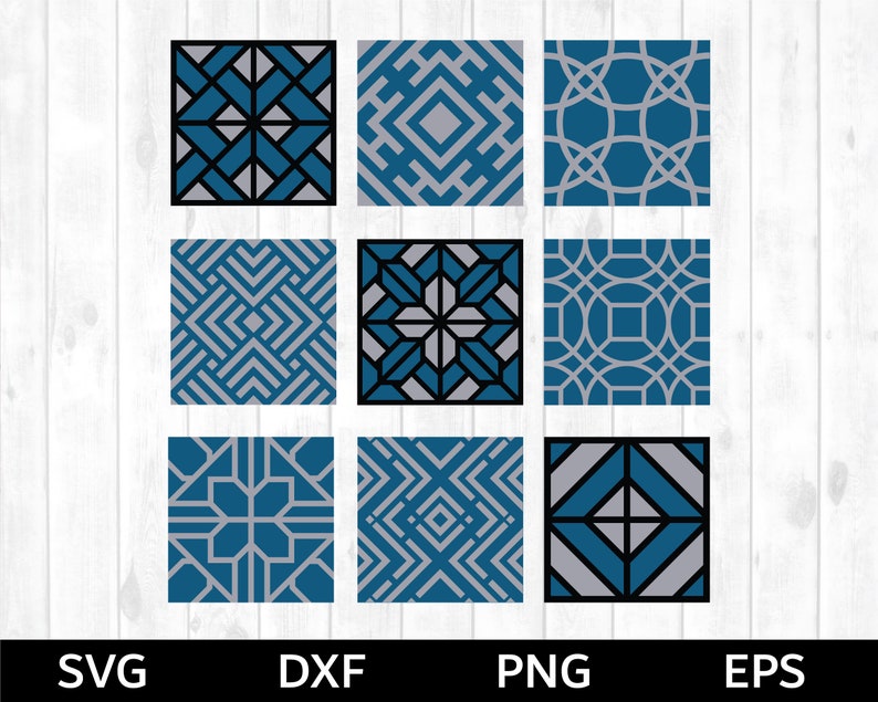 Tile Pattern SVG Geometric Tile Template Vinyl Tile Pattern - Etsy