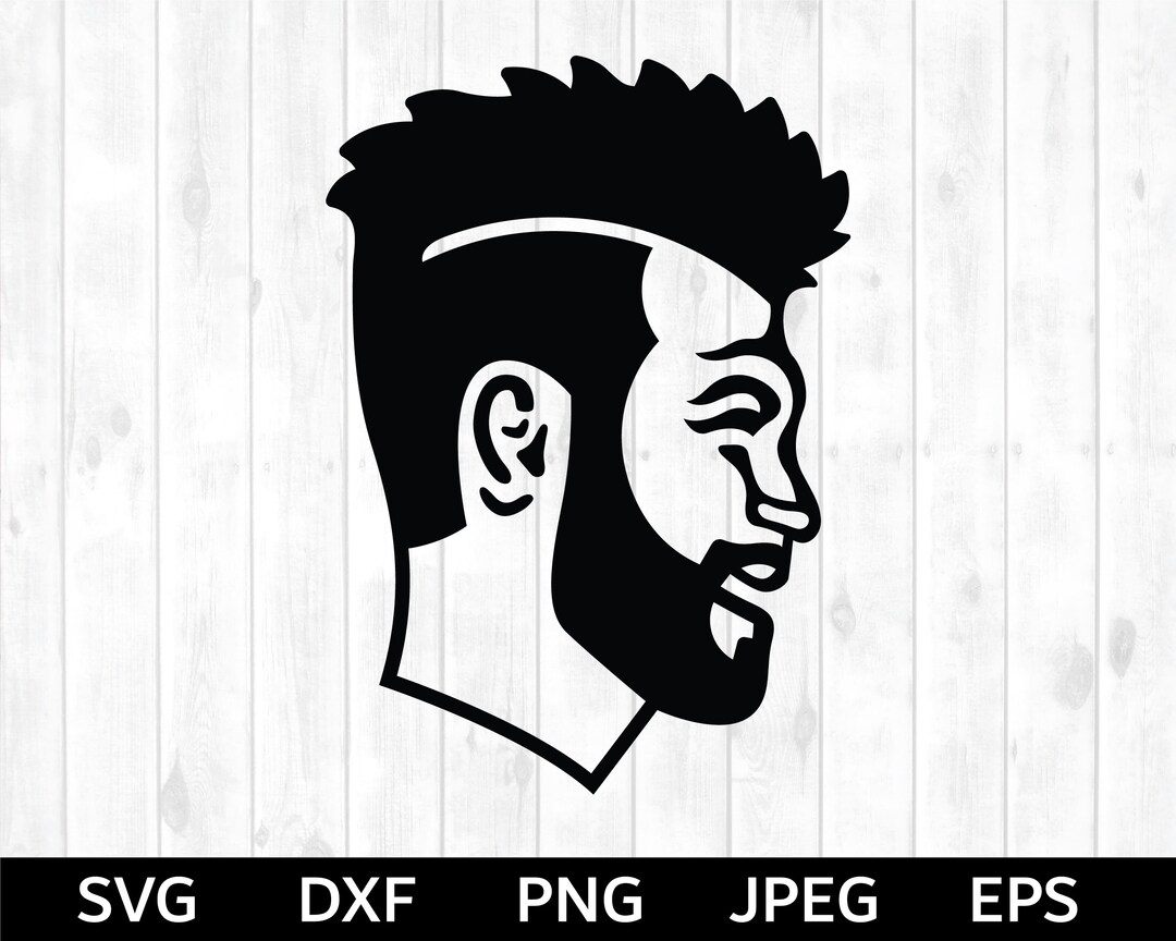 Man Profile SVG, Man Silhouette SVG, Head Profile Silhouette SVG, - Etsy