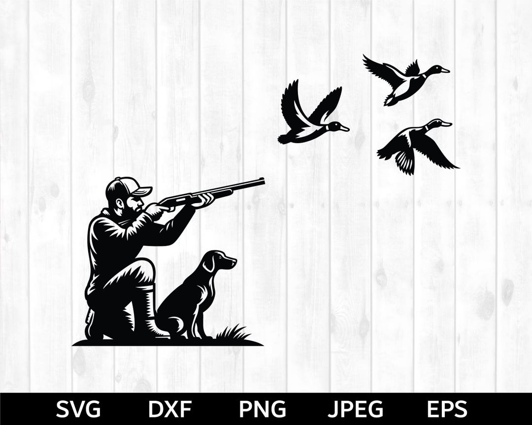 Duck Hunting Svg, Duck Hunting Png, Duck Hunting Silhouette & Cricut ...