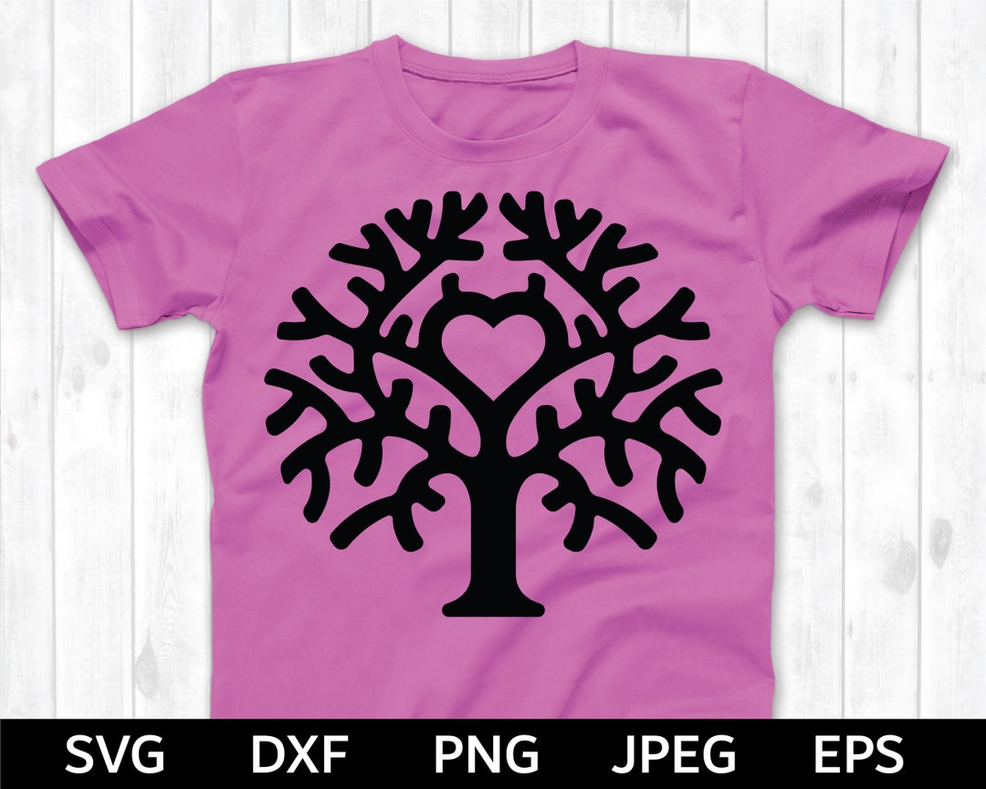 Heart Tree SVG, Family Tree SVG, Love Tree SVG - Etsy