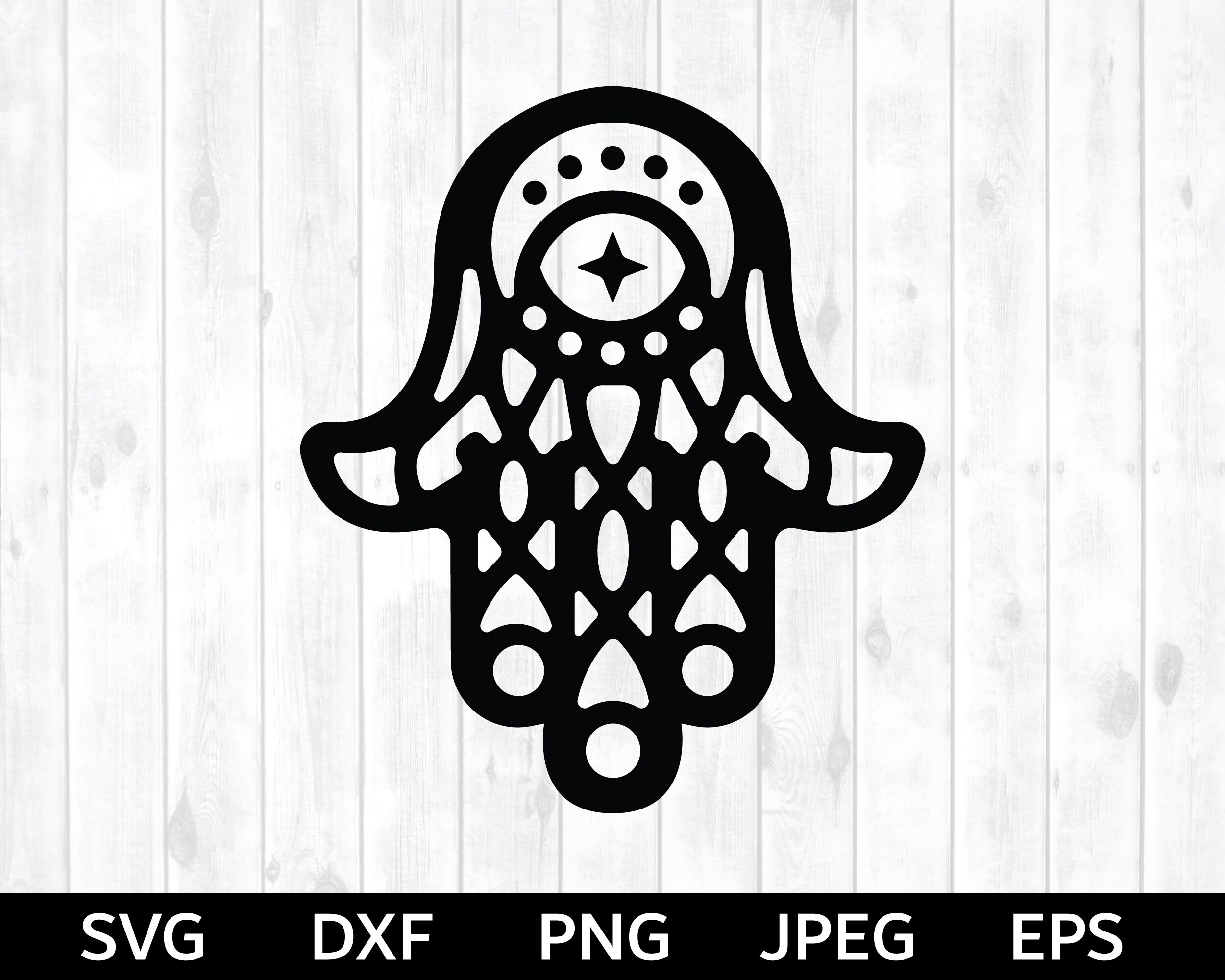 Hamsa Hand SVG Fatima Hand SVG Boho Hand SVG - Etsy