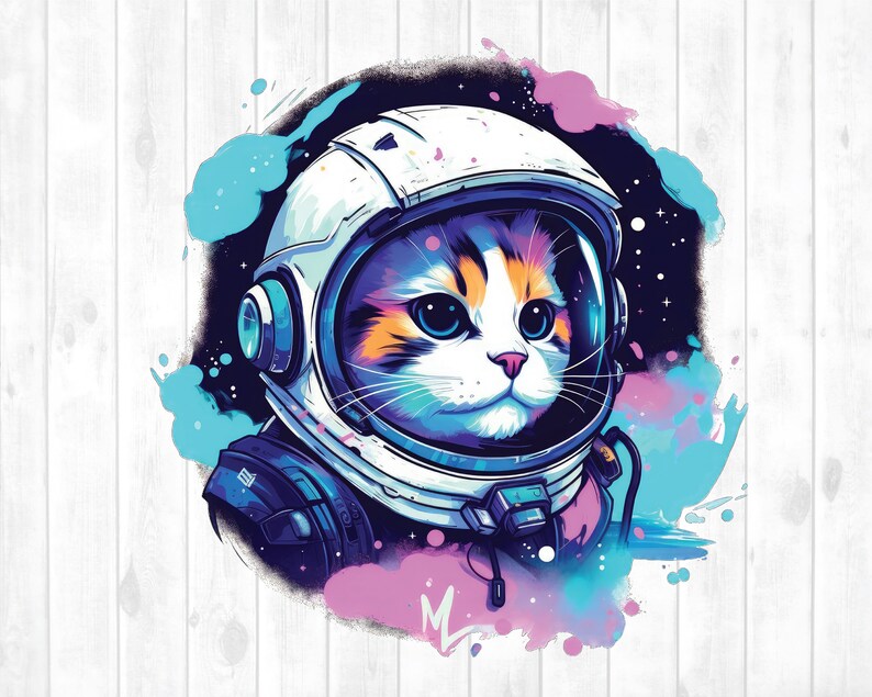 Astro Cat Png | Cat Illustrations | Cat T-shirt Design | Print on ...