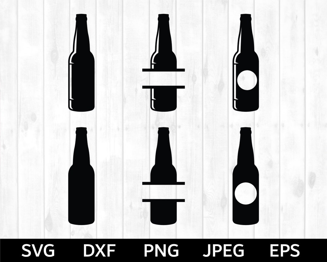 Beer Bottle SVG, Beer Bottle Monogram, Beer Bottle Name Frame, Beer ...