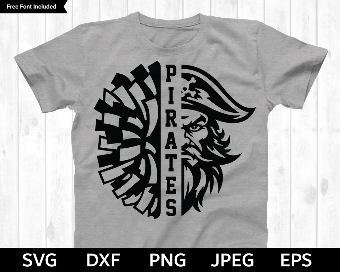 Pirates Cheer SVG, Cheer SVG, Cheer Cut File, Cheer Silhouette & Cricut ...