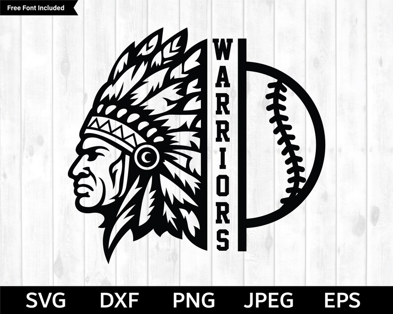 Warriors Baseball SVG, Baseball SVG, Baseball Cut File, Baseball ...