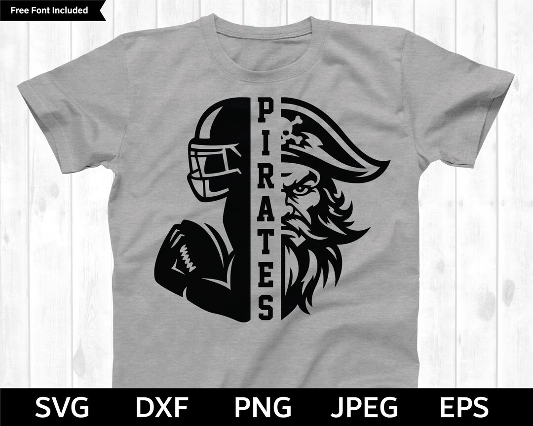 Pirates Football SVG, Pirates SVG, Football Cut File, Football ...