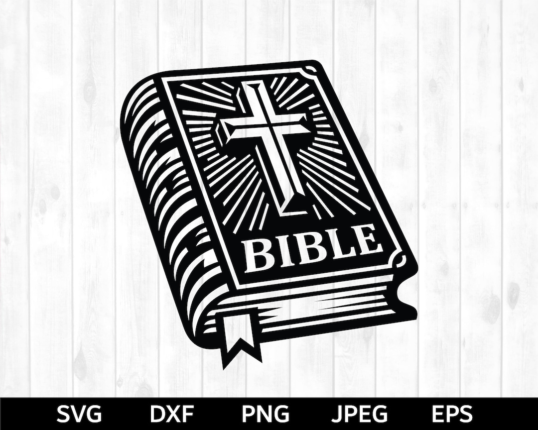 Bible Svg, Religious SVG, Bible Silhouette & Cricut Cut File, Bible ...