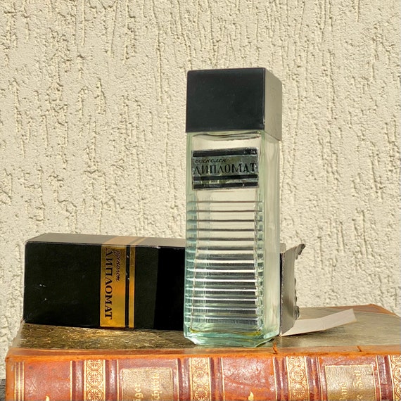 Vintage Perfume Bottle Cologne Diplomat Ukraine Kharkiv - Etsy