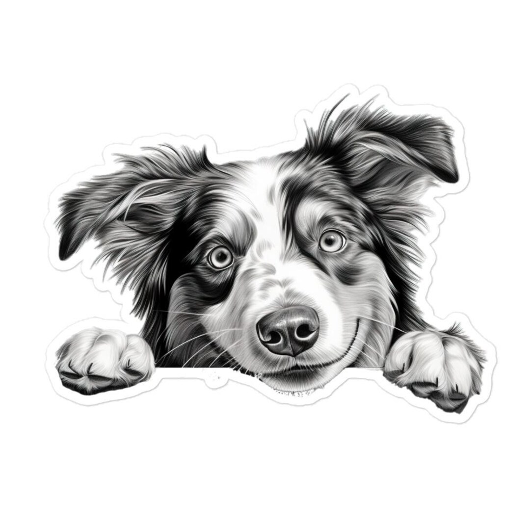 Aussie Peeking Bubble-free Stickers - Etsy