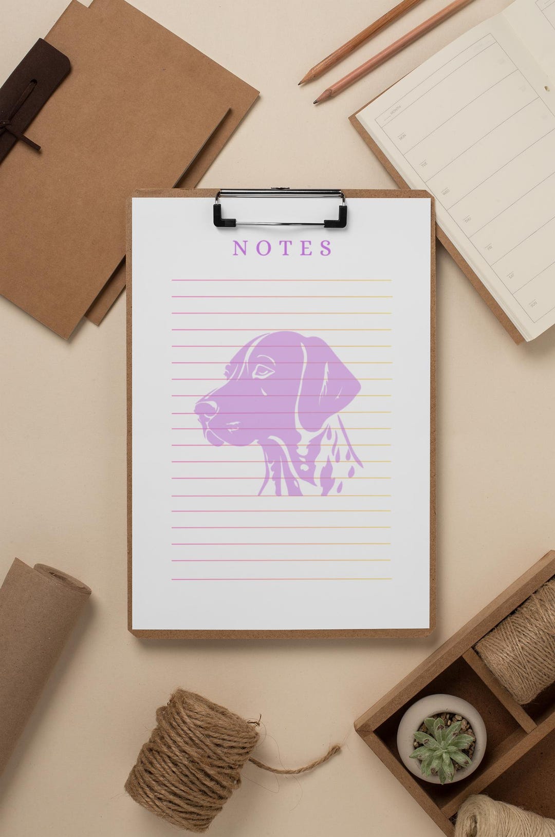 Notepad With German Shorthaired Pointer Design Lined Pages for ...