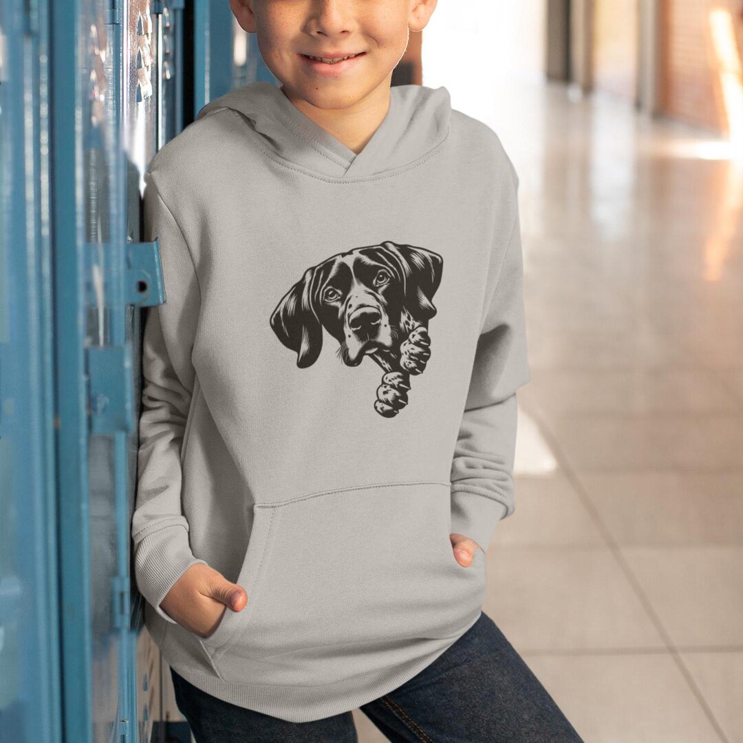Kids German Shorthaired Pointer Hoodie Dog Lover Sweatshirt Pet Owner ...
